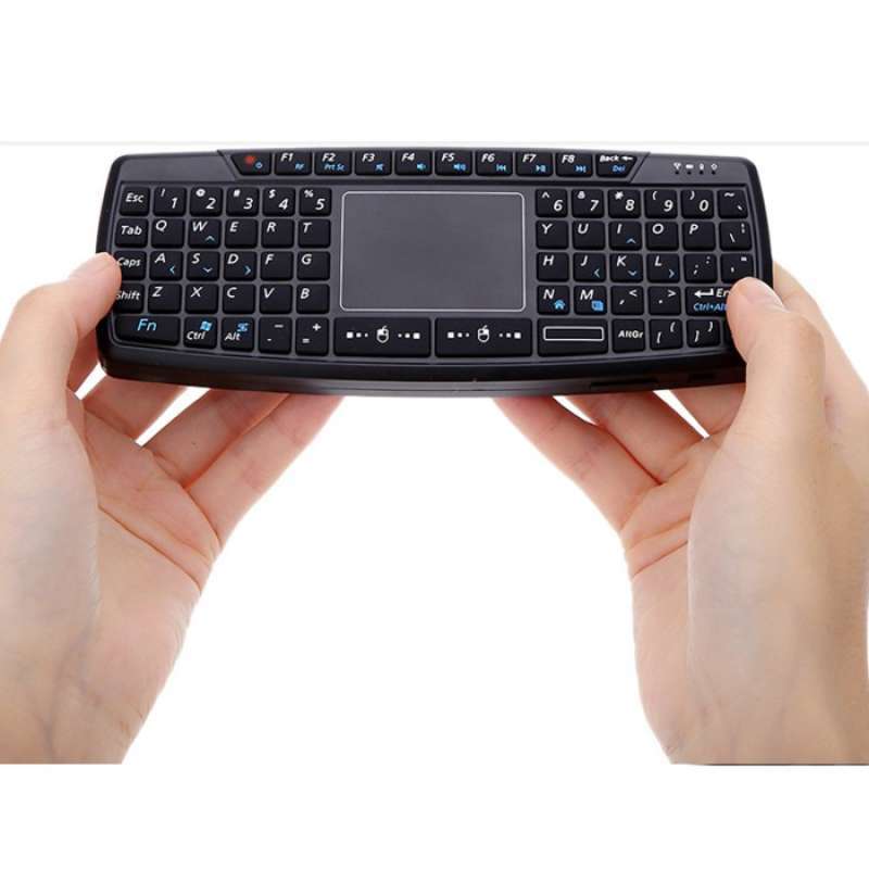 Jual Ultra Mini Wireless Keyboard Mouse Presenter Combo + Touchpad ...