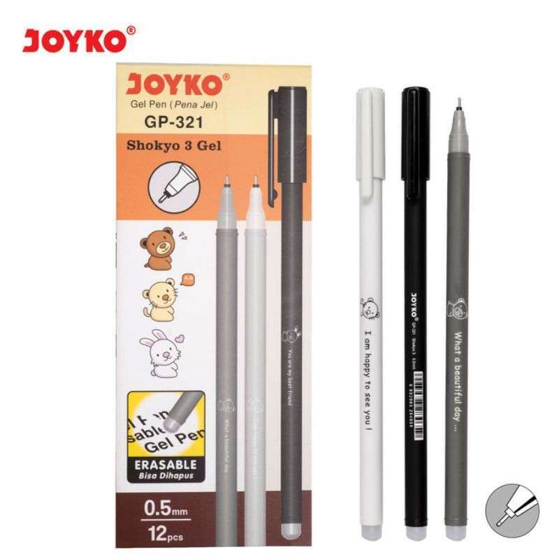 Jual Nokida Pulpen Shokyo 3 Gel Joyko GP-321 [1 Box] / Pulpen Erasable ...