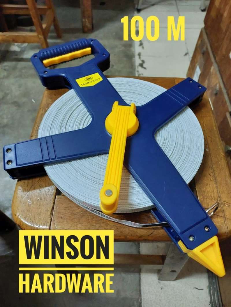 Promo Meteran Rol Fiber Tancap 100M Sar Meter Roll Tanah Tarik Gulung ...