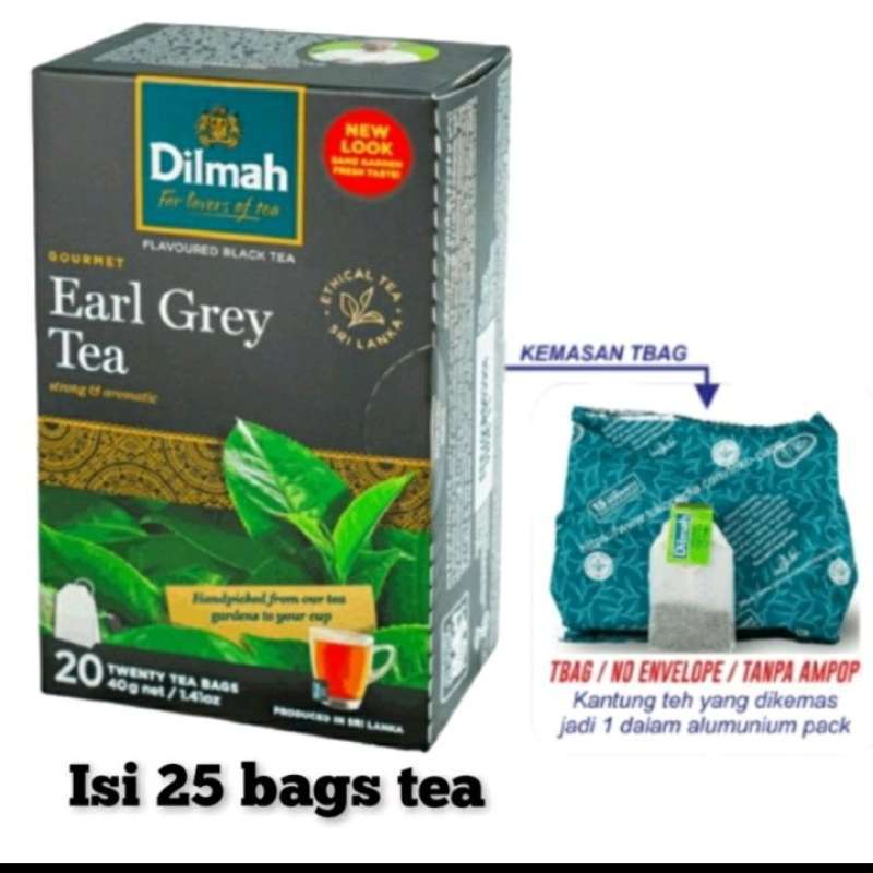 Jual Dilmah teh Earl Grey teh Hitam teh celup Wangi dan harum Isi 25 ...