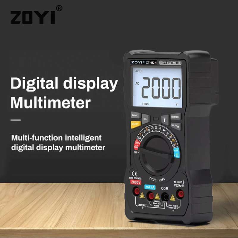 Jual Digital Multimeter 2000v True RMS DC AC Temperature Suhu di Seller ...