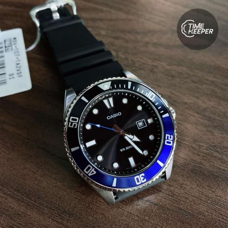 Jual Casio Mdv-107-1a2vdf Marlin Duro Diver 200m Mdv-107-1a2 Batman ...