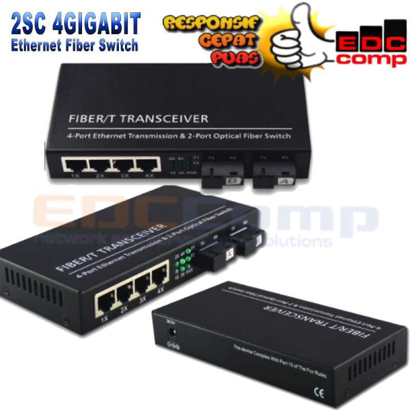 Jual Ethernet Fiber Switch 2 Sc 4 Port Gigabit /2 Fo 4 Gigabit Lan di ...