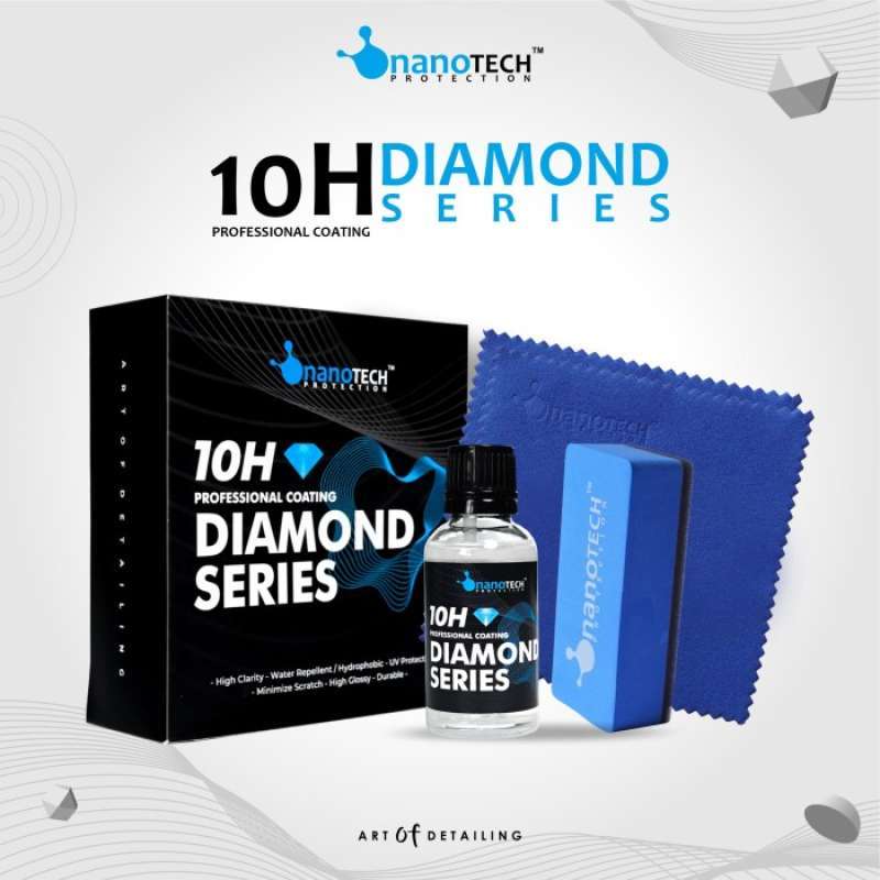 Jual Nano Ceramic Coating 10H Diamond Series Nanotech Paint Protection ...