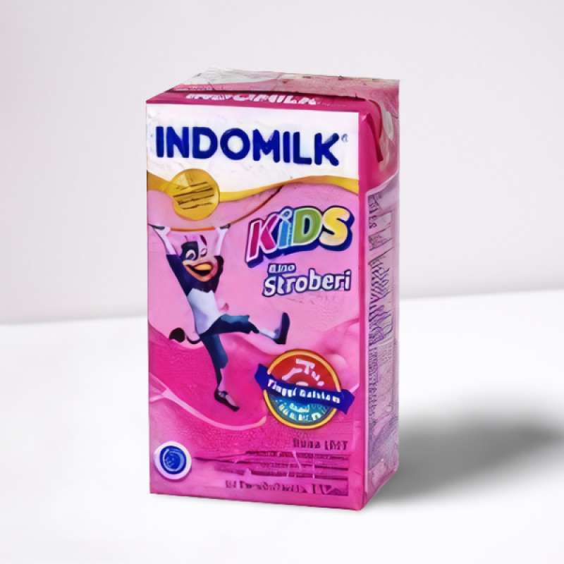 Jual Susu UHT Strawberry Indomilk Kids (per pcs 115ml) susu indo milk ...