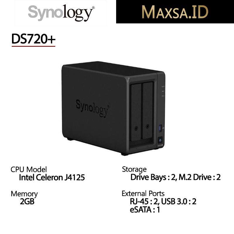 Jual Synology Storage Disk Station 2-Bay NAS Server DS720+ di Seller ...