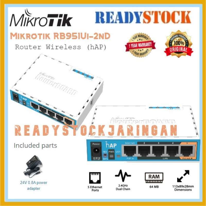 Promo Mikrotik Rb951Ui-2Nd Diskon 11% di Seller Dikaza Store ...