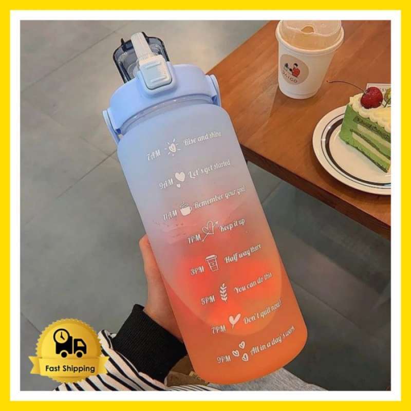 Promo Botol Air Minum 2 liter BotolViral 2literbotol Minuman Rainbow ...