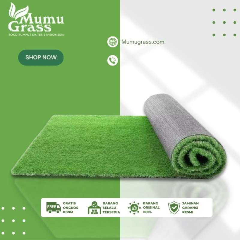 Promo Karpet rumput sintetis outdoor 30mm rooftop landscape taman full ...