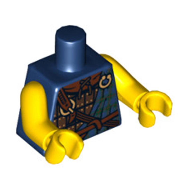 Jual LEGO PARTS 4652803 Torso - Mini Upper Part No. 1958 Earth Blue di ...