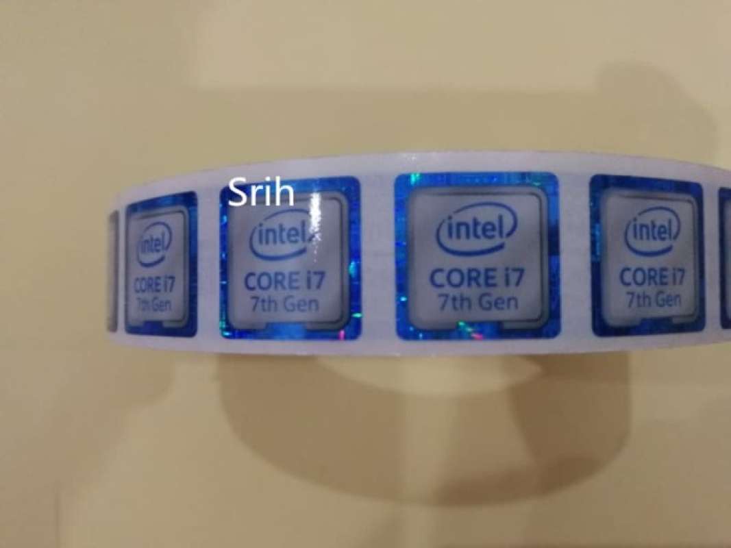 Jual Stiker Logo Core i7 7th Gen Original di Seller Albinka Store ...