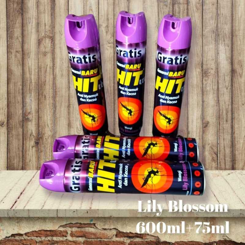 Promo HIT AEROSOL 600ML + 75ML 675 ML ORIGINAL LILY BLOSSOM SPRAY ...
