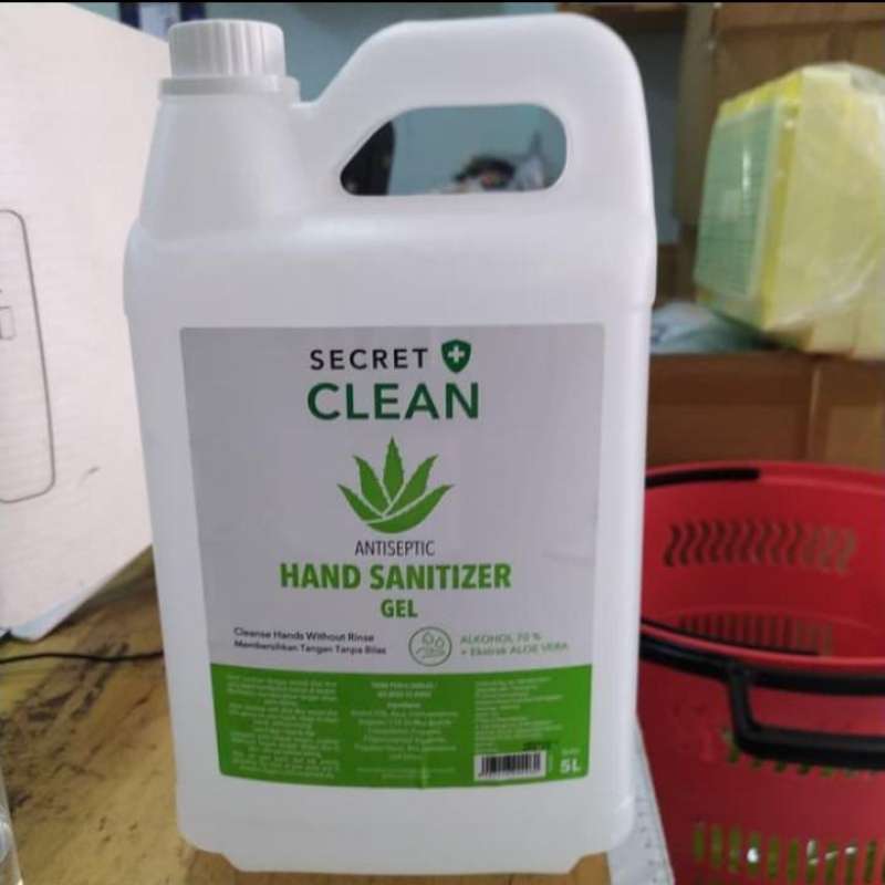 Jual Antiseptic Gel/Liquid Secret Clean 5Liter di Seller Doa_Mamah shop ...