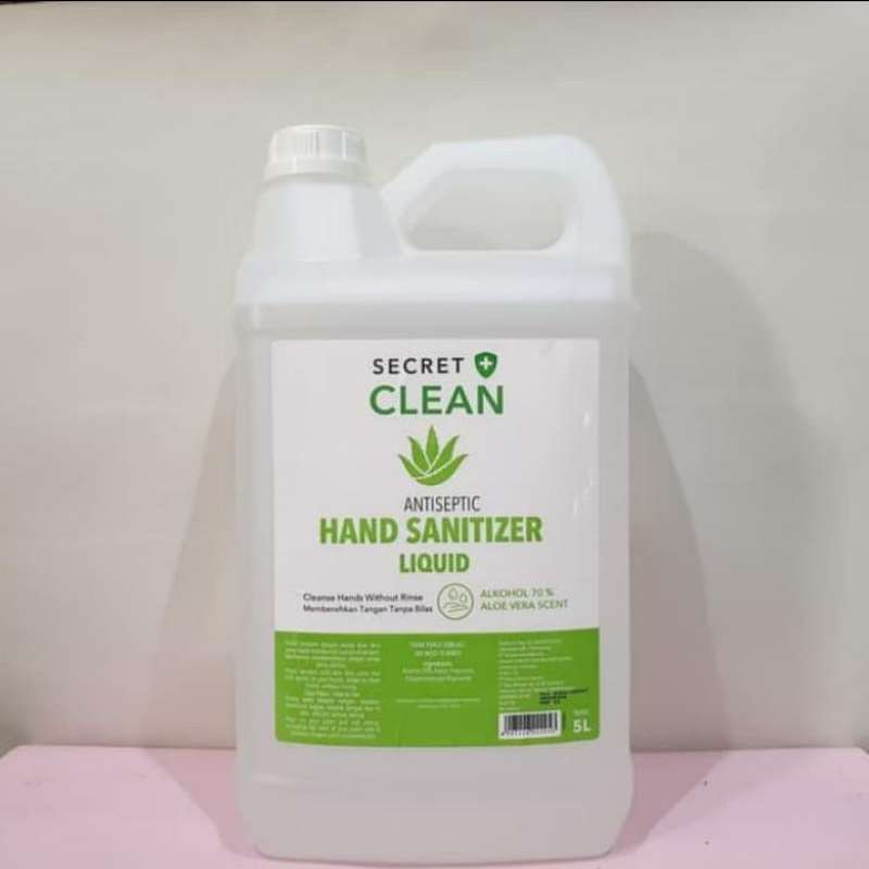 Jual Antiseptic Gel/Liquid Secret Clean 5Liter di Seller Doa_Mamah shop ...