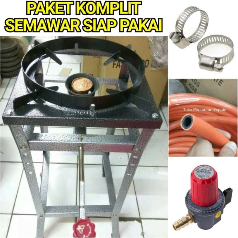 Jual Free Ongkir Paket Kompor Semawar 768 Butterfly - Selang Gas ...