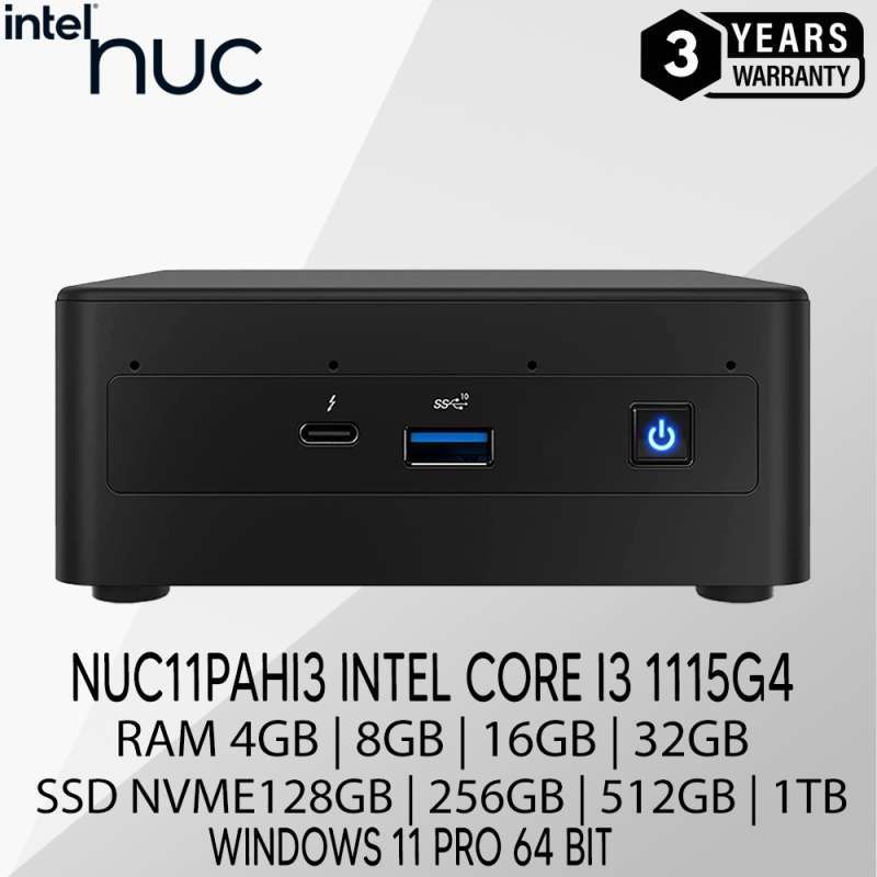 Promo MINI PC Intel NUC11PAHI3 Core i3-1115G4 + Ram + SSD + W11 - RAM 4GB SSD NVME 128GB Diskon ...