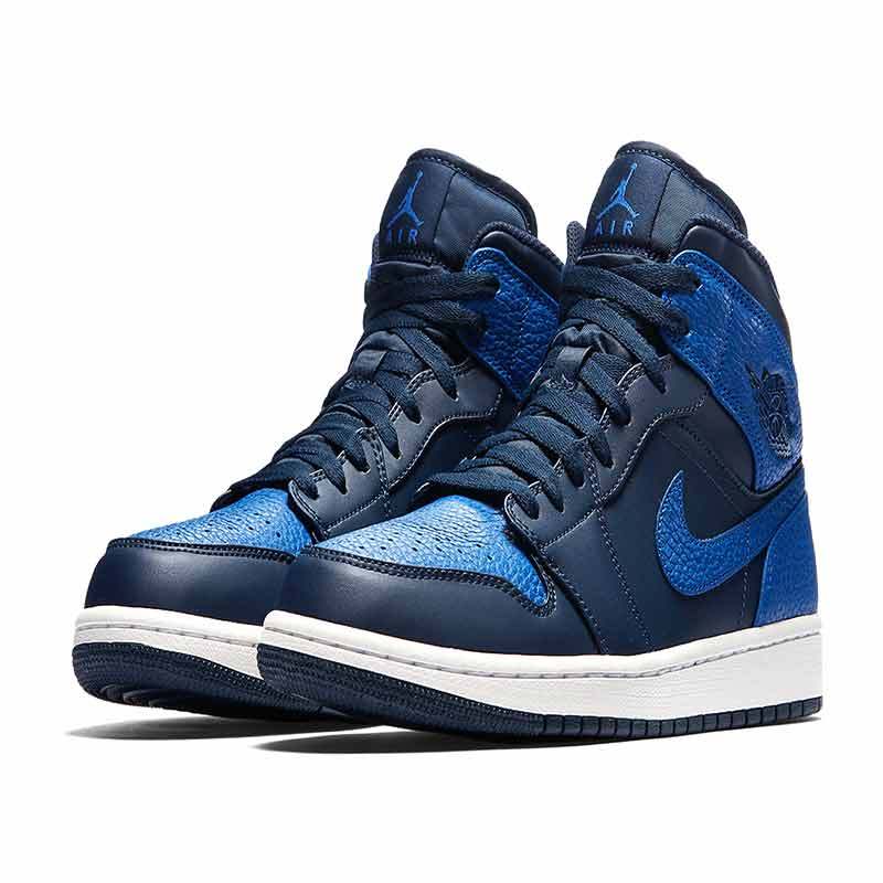 Jual Nike Men Air Jordan 1 Mid Royal Blue Sepatu Sneakers Pria [554724 ...