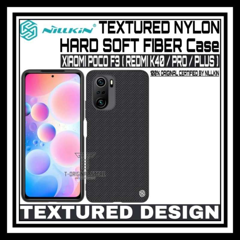 Jual XIAOMI POCO F3 NILLKIN TEXTURE NYLON ORIGINAL HARD TPU SILICONE ...