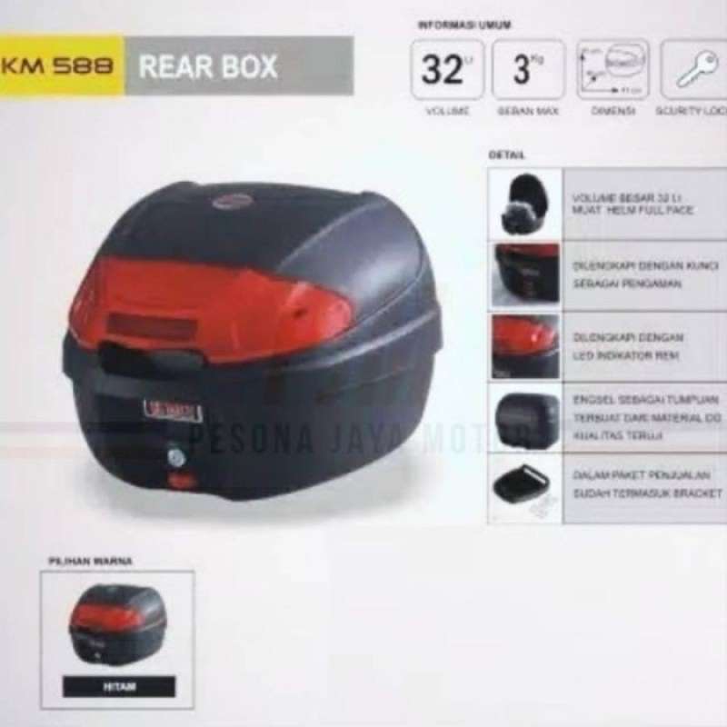Promo Box Motor Box Belakang Motor KMI Type 588 Kapasitas 32 Liter ...