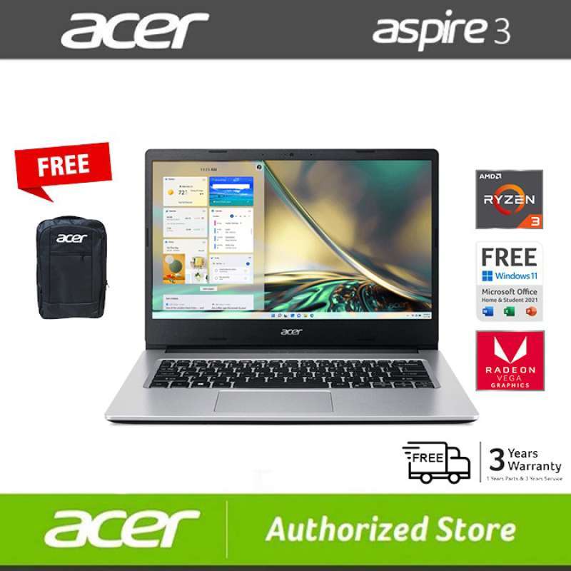 Jual ACER ASPIRE 3 A314-22-R10Y UN.HVWSD.001 R3-3250U/8GB/512GB/14.0 ...