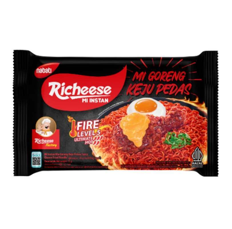 Jual Richeese Nabati Mie Goreng Keju Level 5 75gr Di Seller Toko Opik ...