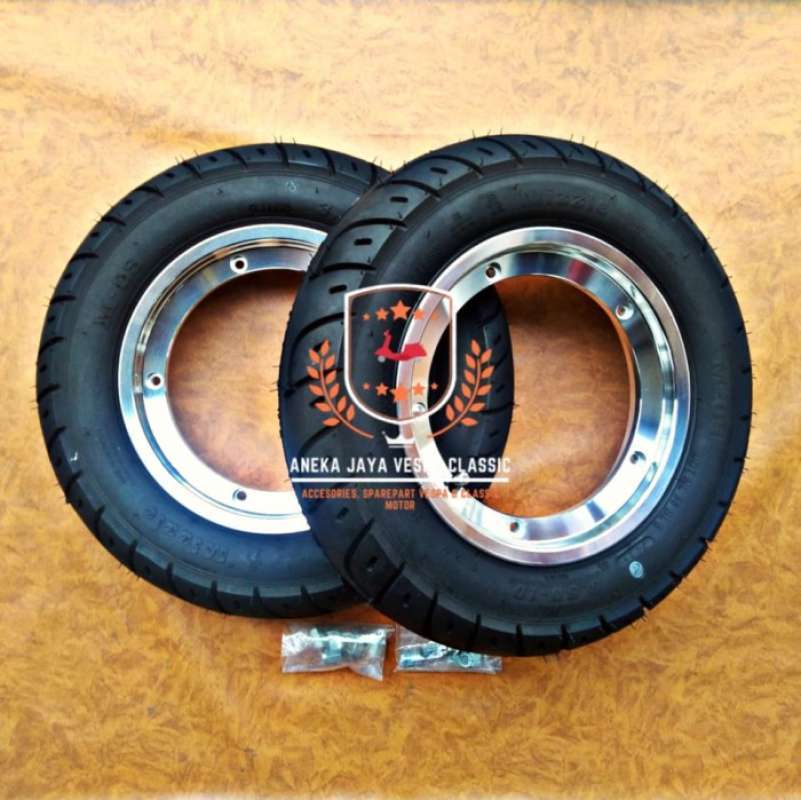Jual Paketan Include Pasang Velg Vespa Vrossi Vr Polish Dan Ban Mizzle ...