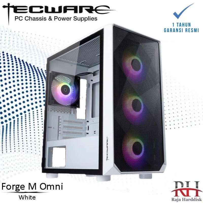 Jual Tecware Forge M OMNI White - Tempered Glass Mid Tower ATX Case ...