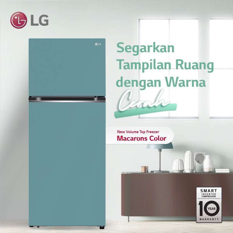 Jual Lg Gn-b312pqgm Inverte Kulkas Lg Macaron Collection - Gnb312pqgm ...