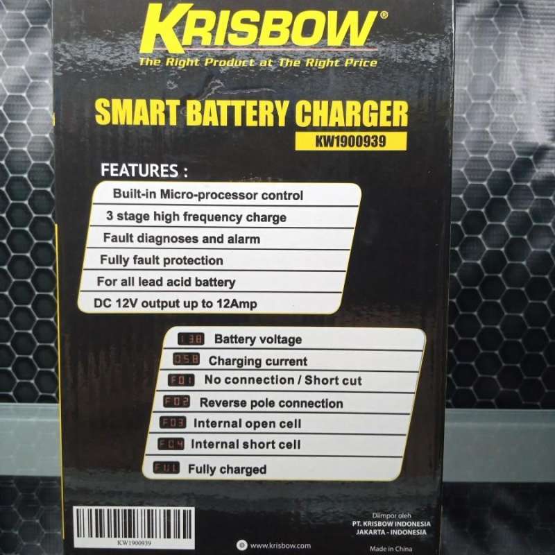 Jual Krisbow Alat Cas Charger Aki Motor Mobil Portable 12v 2a/6a/12a ...