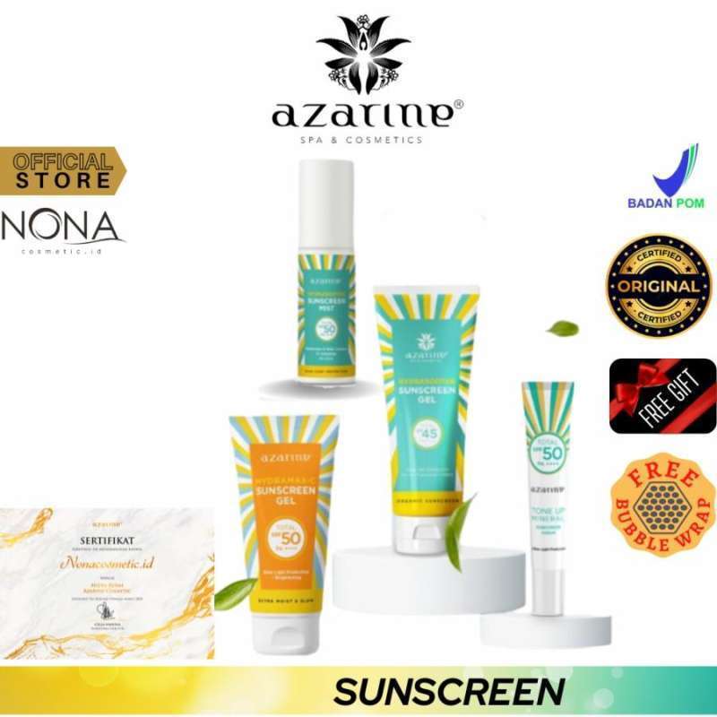 Jual (FREE GIFT) azarine hydrasoothe sunscreen NEW FORMULA AZARINE ...