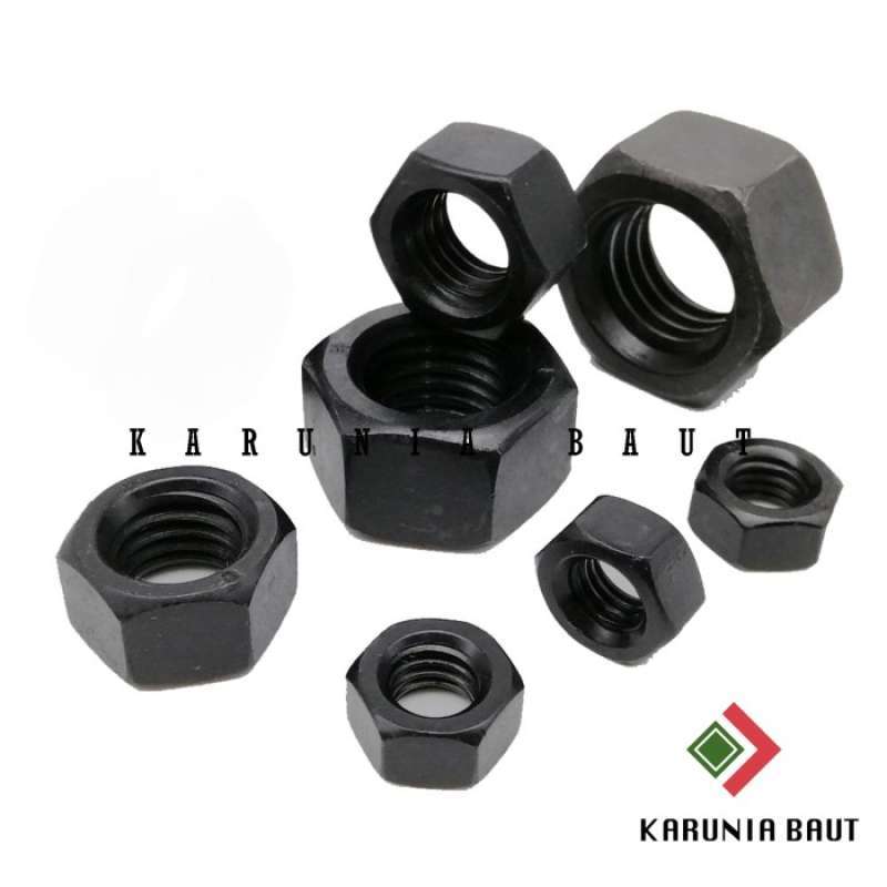 Jual Mur Baut M10 Baja Hitam | Mur Hex Baut Baja Hitam 8.8 Baut Kunci 17 Mm Di Seller ...