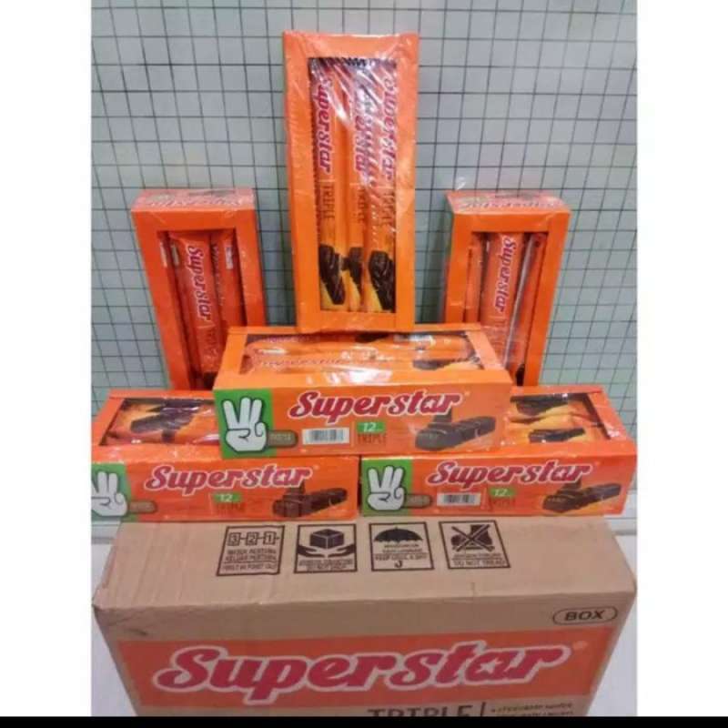 Jual 1 Box Superstar / Wafer Superman . Isi 12 Di Seller Cahayastore 1 ...