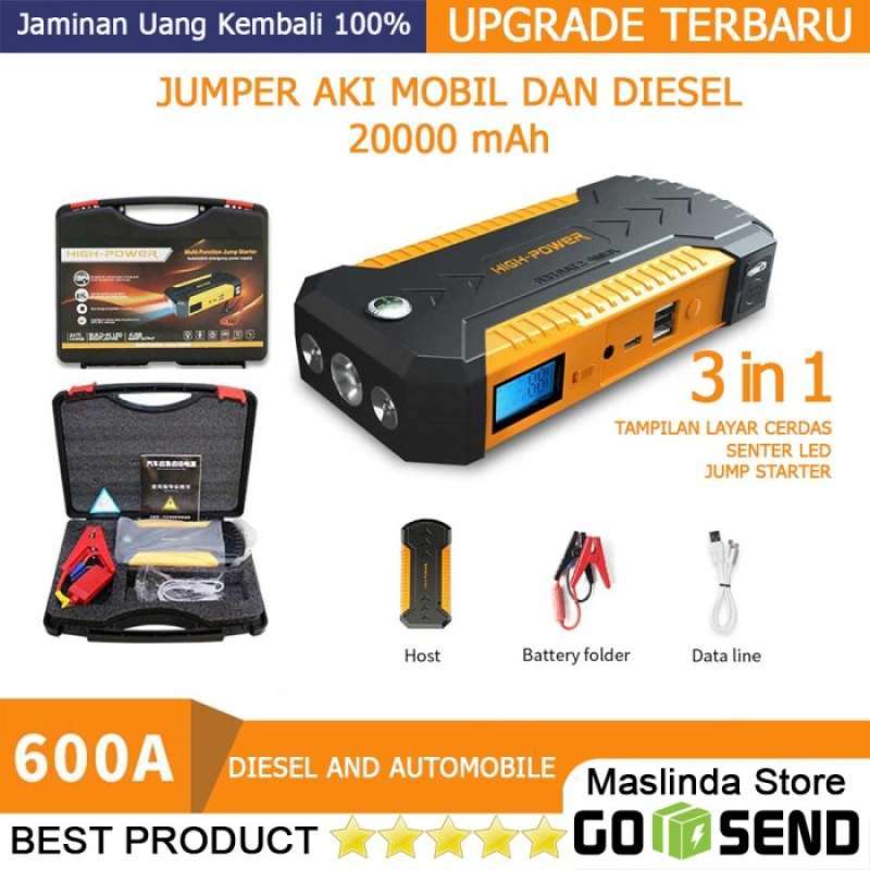 Promo Jumper Jamper Aki Accu Mobil Diesel bensin 20000mAh Power Bank ...