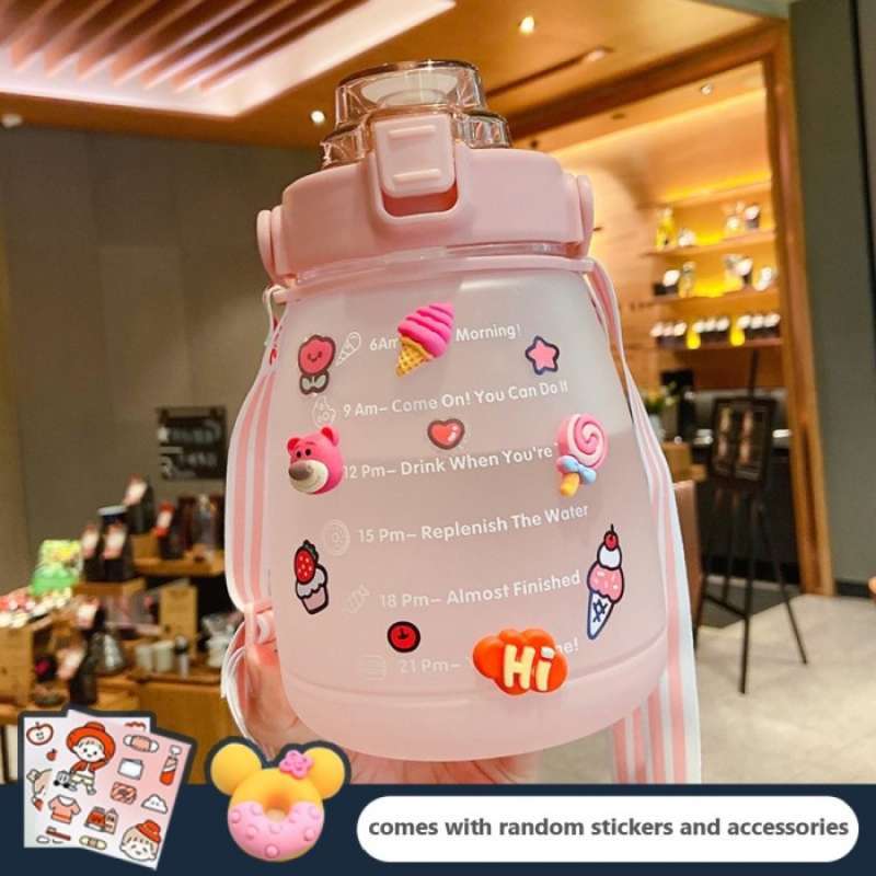 Promo Tali Botol Air Minum Kapasitas Besar 1.4l Warna Gradasi Diskon 23 ...