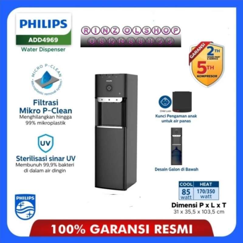 Jual DISPENSER PHILIPS ADD-4969 GALON BAWAH STERILISASI UV ADD4969 3 ...