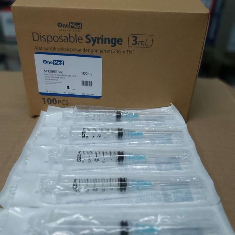 Jual Spuit 3ml Onemed ...Syiringe 3ml Onemed...Disposable Syringe 3ml di Seller CV Ishaura ...