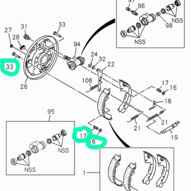 Jual paku pin kampas rem set panther elf 55 ori di Seller Alfa Auto ...