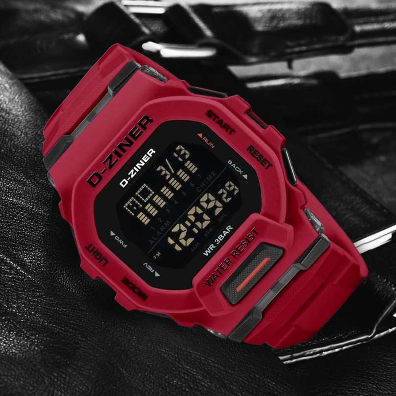 Jual Jam Tangan D-ziner Original Pria Dan Wanita Tali Rubber Tanggal ...
