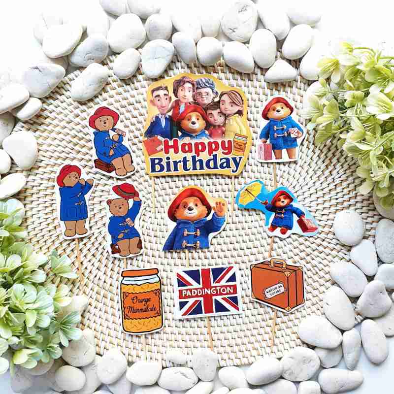 Jual Paddington Bear Beruang Birthday Cake Topper Cupcake Pudding ...