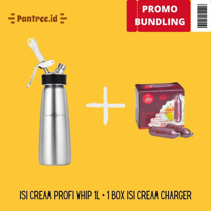 Jual Original Austria Isi Cream Profi Whip 1 L + 1 Box Isi Cream ...