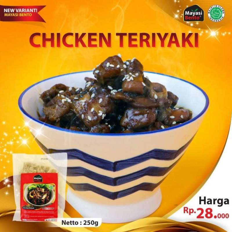 Jual Chicken Teriyaki Frozen Food Mayasi Bento Makanan Beku Ayam Bumbu ...