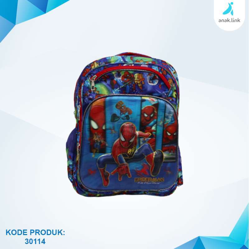 Jual 30114 Tas Ransel Sekolah Anak Laki Model Batok Timbul Karakter Optimus Spiderman Di Seller ...