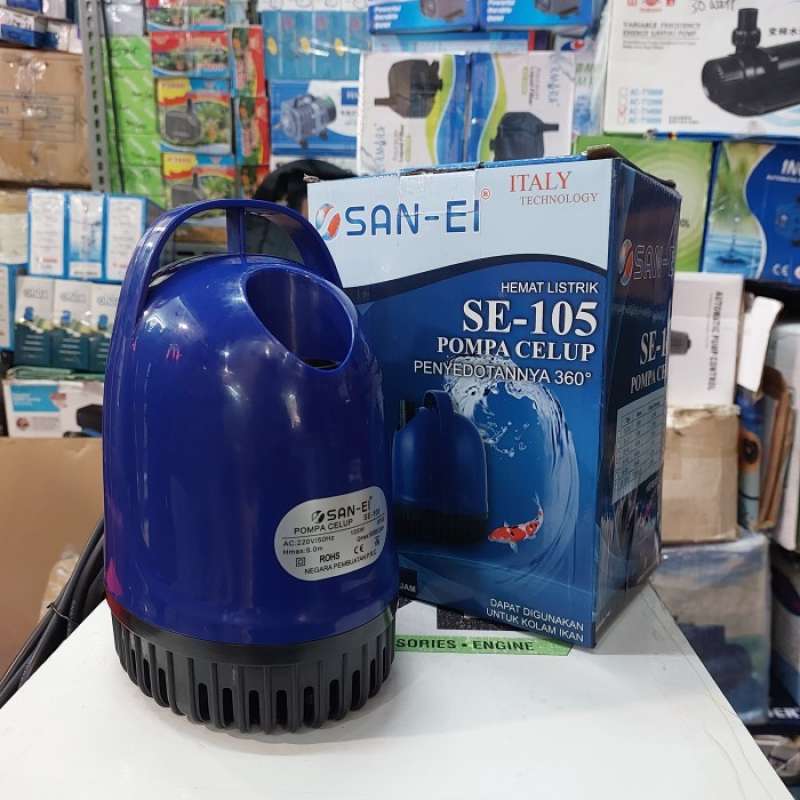 Promo SAN EI SE 105 24 JAM POMPA KOLAM IKAN AQUARIUM 100 WATT Diskon 23% di Seller Kamupet ...