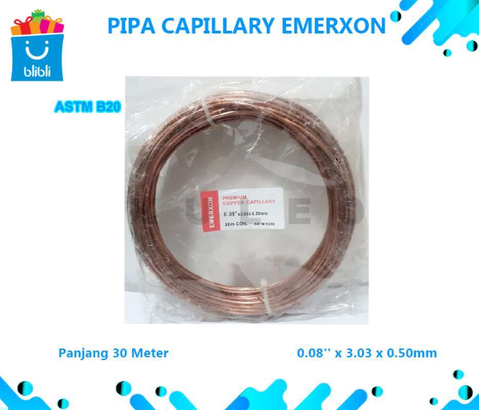 Jual PIPA KAPILER 0,80 PER ROLL - Pipa Kapiler Tembaga 0.80 - 30meter ...
