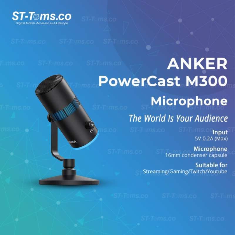 Jual Anker PowerCast M300 Microphone USB Microphone For Pc - A33X0 di ...