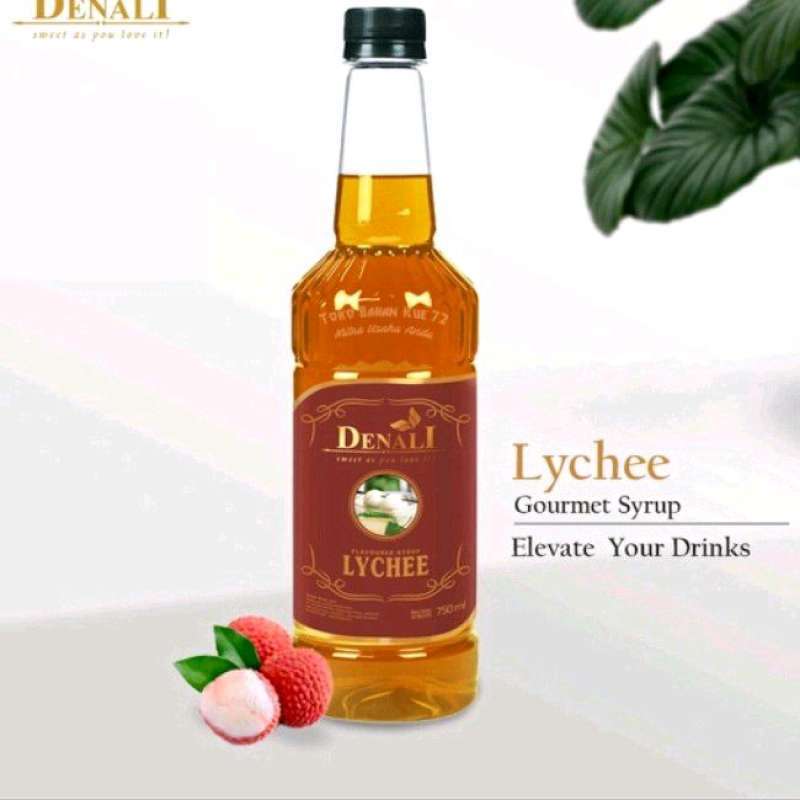 Jual Denali Lychee Syrup 750ml Sirup Gourmet Rasa Leci di Seller Toko ...