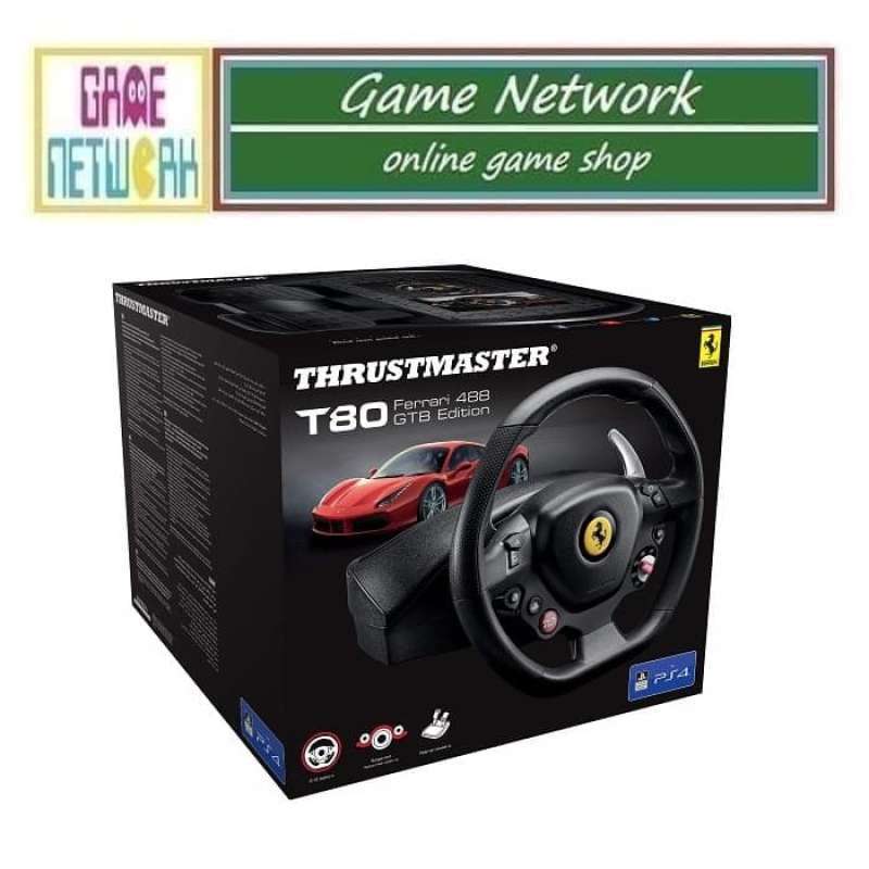 Jual Thrustmaster T80 Ferrari 488 GTB Edition Racing Wheel di Seller ...