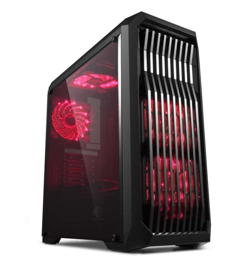 Jual CUBE GAMING JEZEN BLACK - Full Acrylic Window - Dust Filter-USB 3. ...