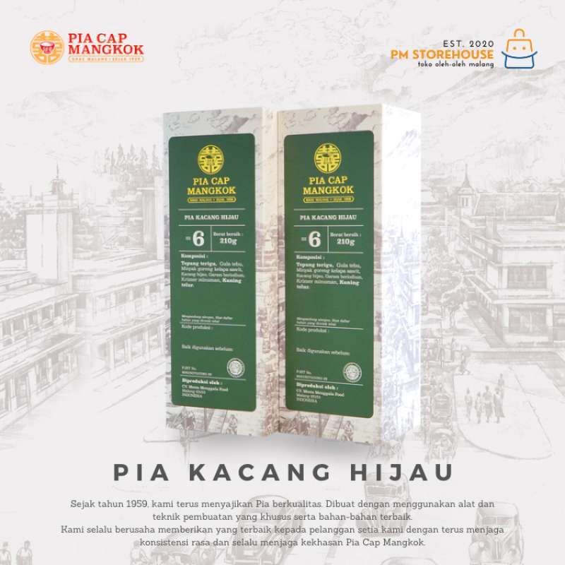 Jual Pia Cap Mangkok Rasa Kacang Hijau Asli Malang [isi 6] di Seller ...