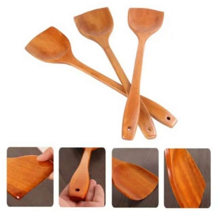 Jual Sendok goreng bambu / sodet kayu / Sendok kayu di Seller Ruby ...